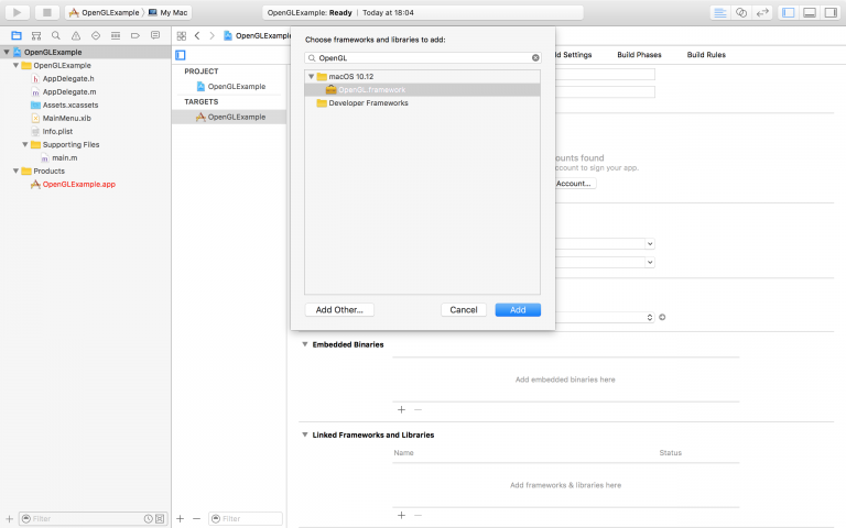 Xcode/Cocoaで始めるモダンOpenGL | 雑記帳