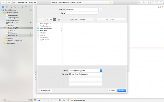 Xcode/Cocoaで始めるモダンOpenGL | 雑記帳